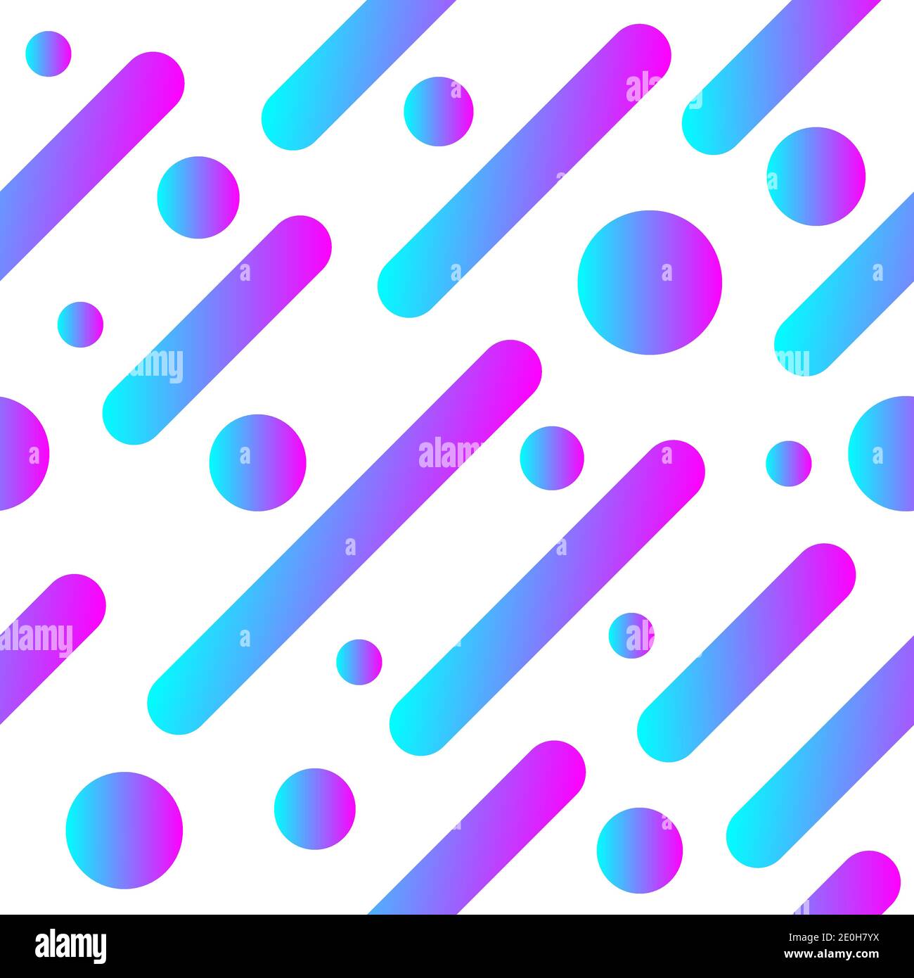 Dynamic diagonal gradient lines and circles. Color seamless abstract ...