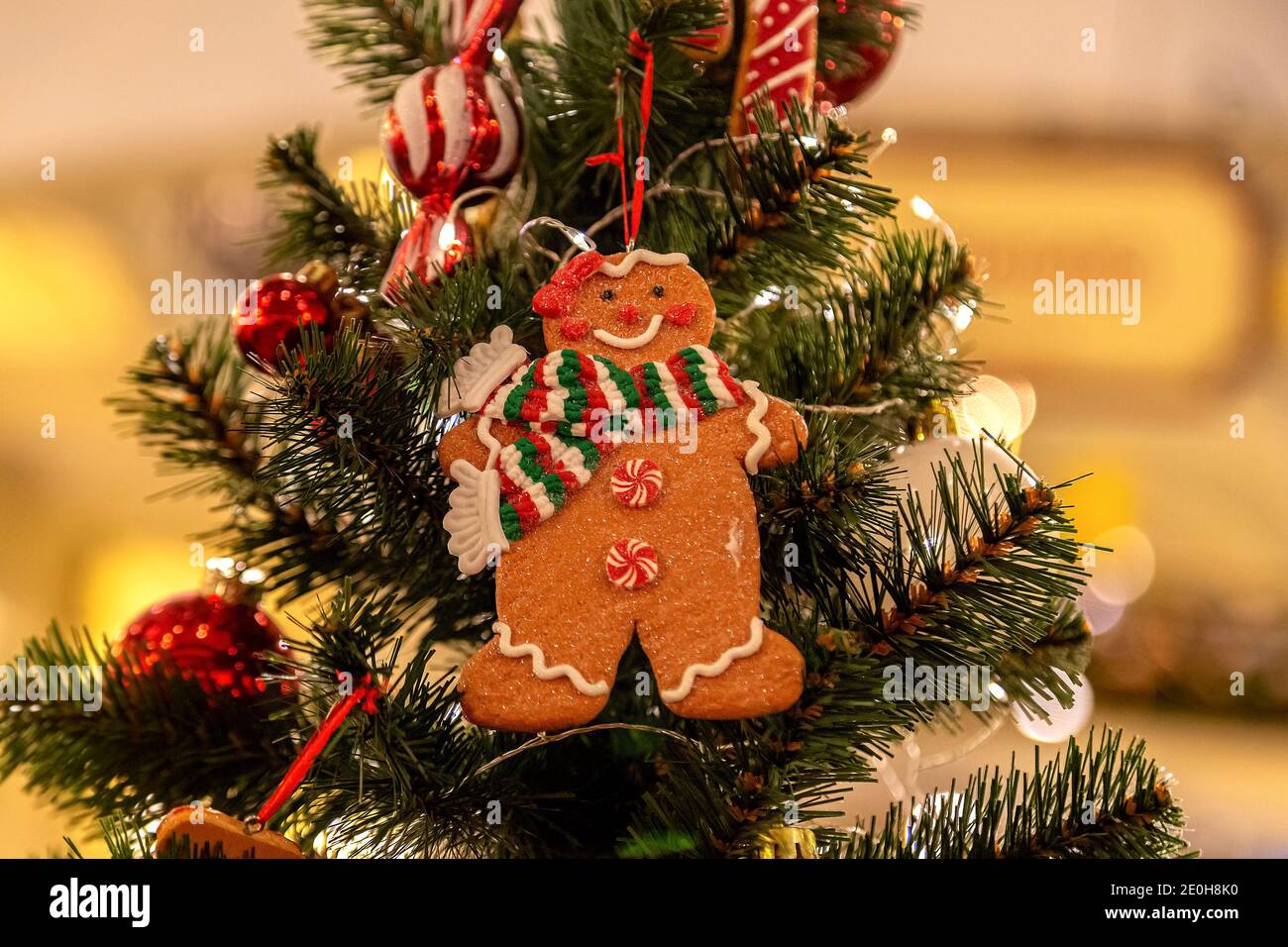 Pine tree branch gingerbread hi-res stock photography and images - Alamy