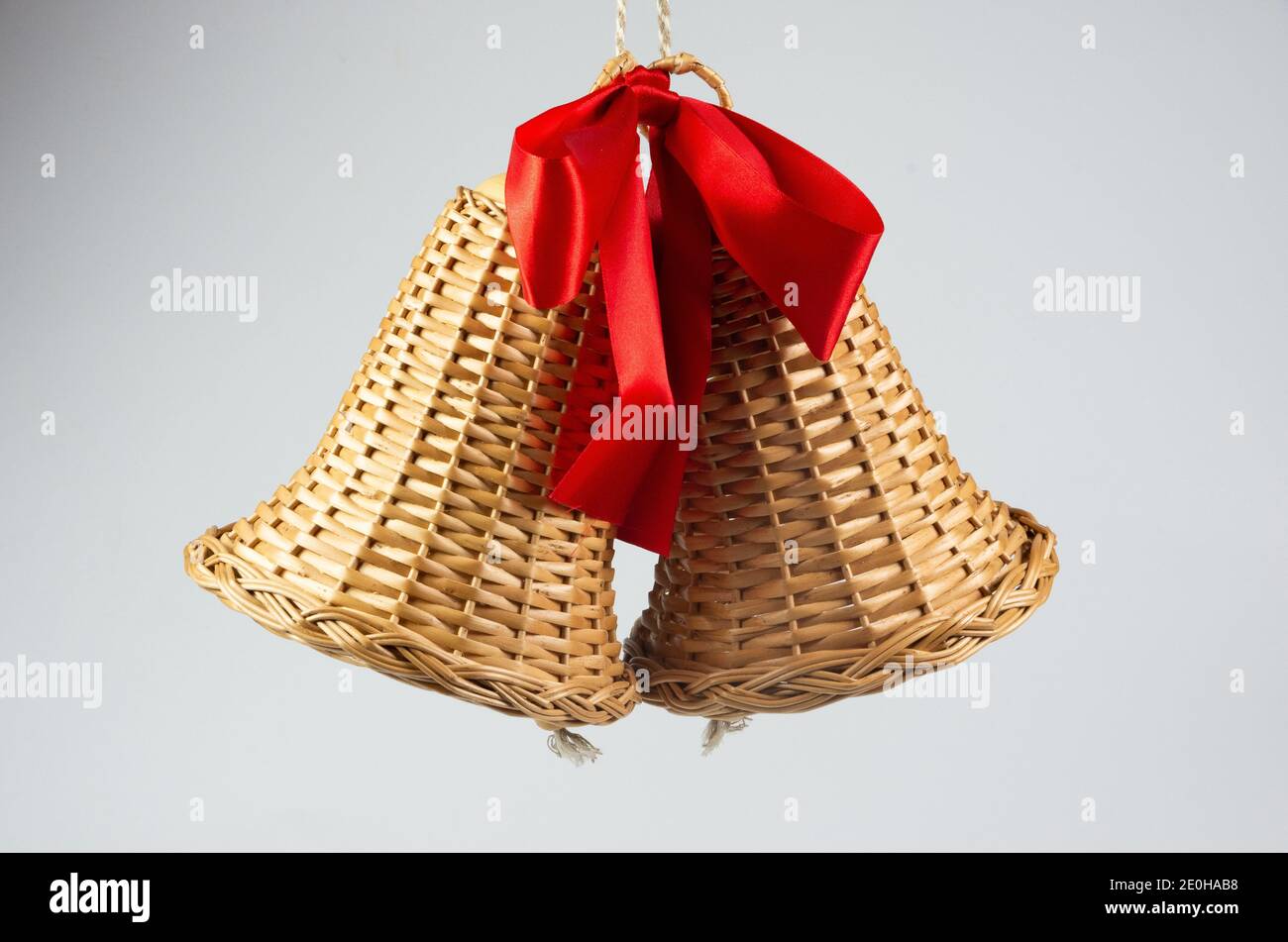 Christmas bells made by the master's hands, wicker with wicker, good ...