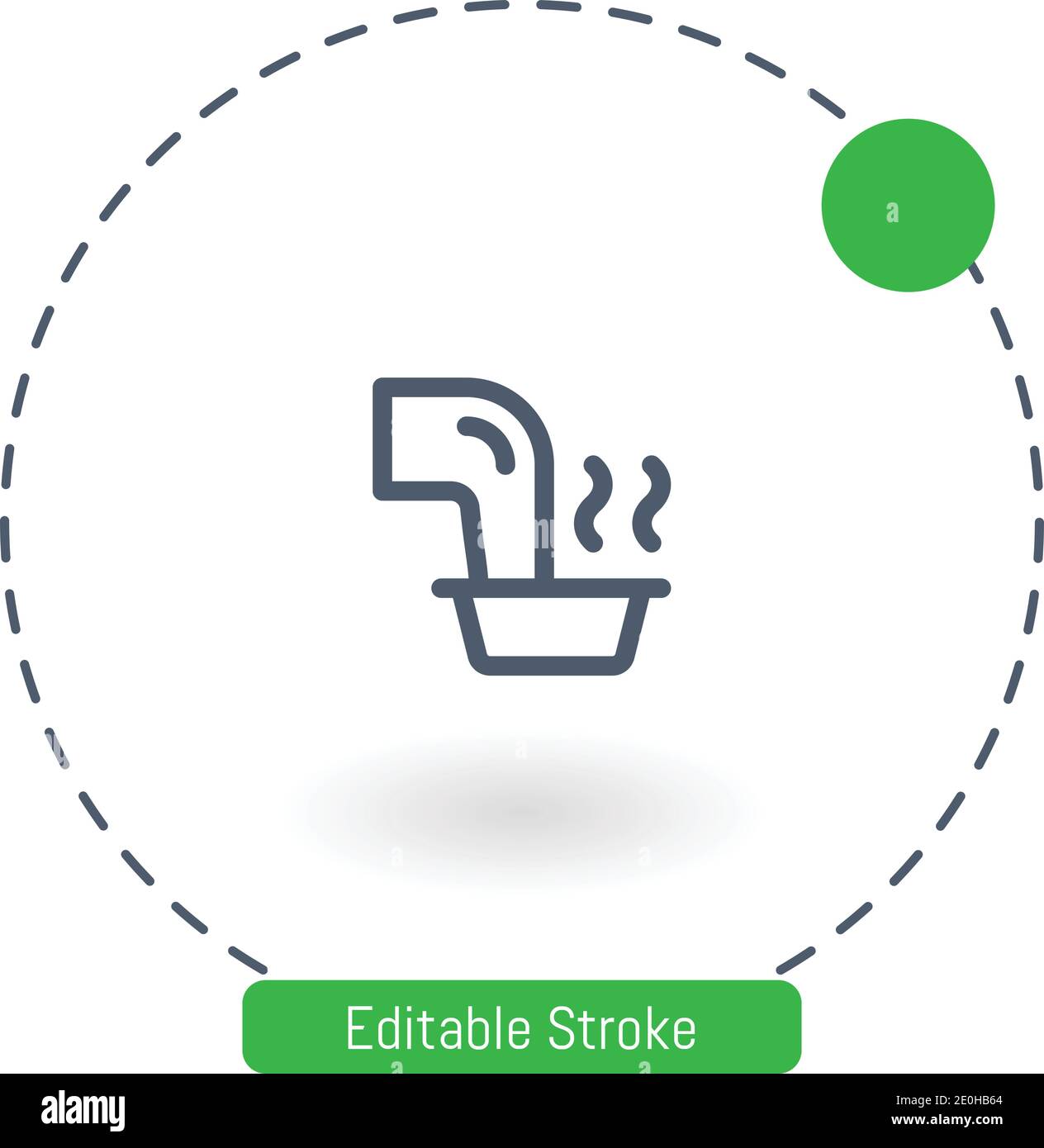 soak vector icon editable stroke outline icons for web and mobile Stock ...