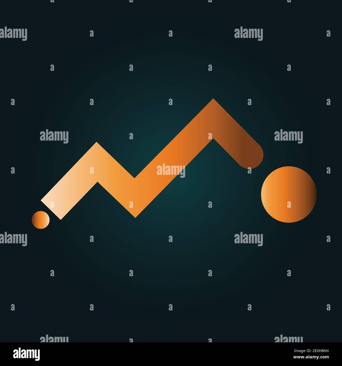Activity sign. Gradient gold abstract concept with dark background ...