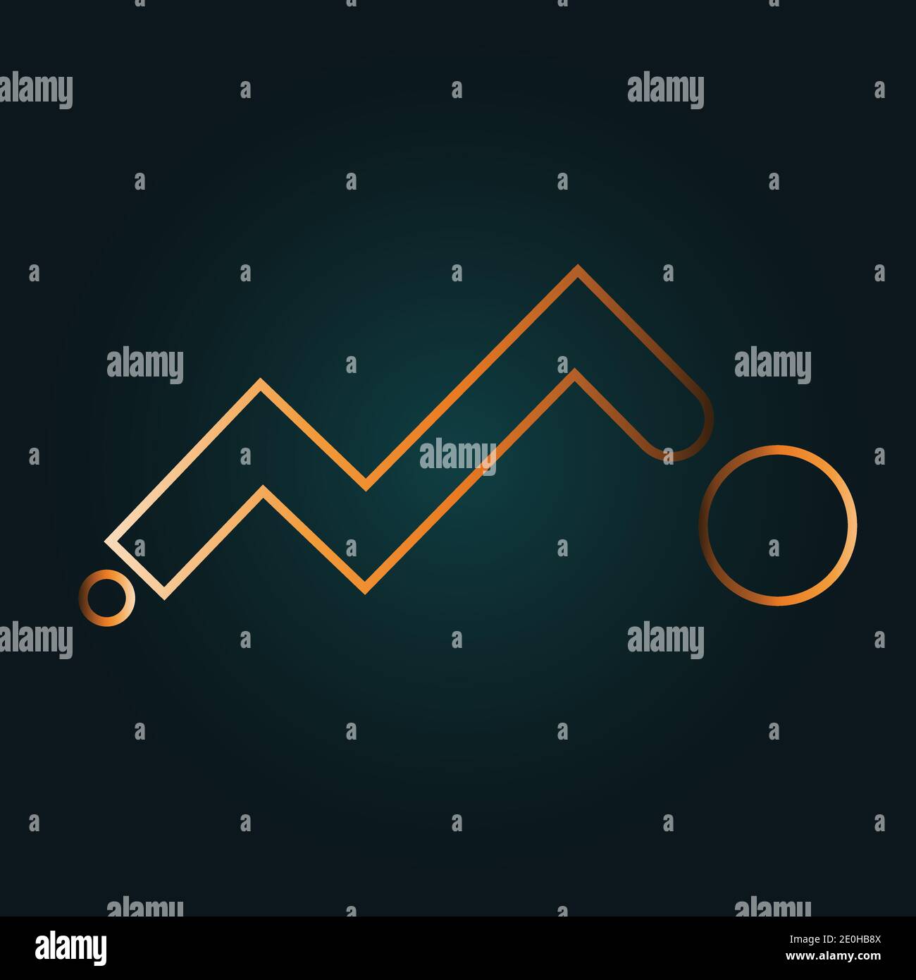 Activity sign. Gradient gold abstract concept with dark background ...