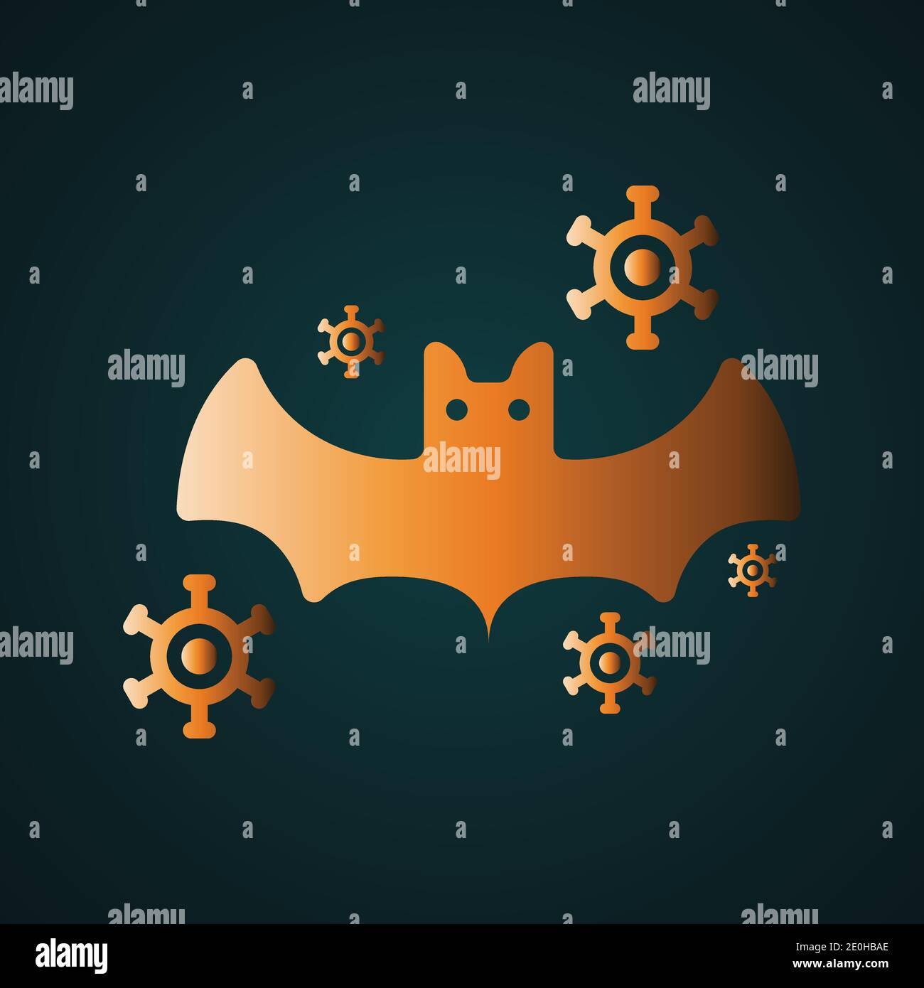 Bat warning sign Stock Vector Images - Alamy