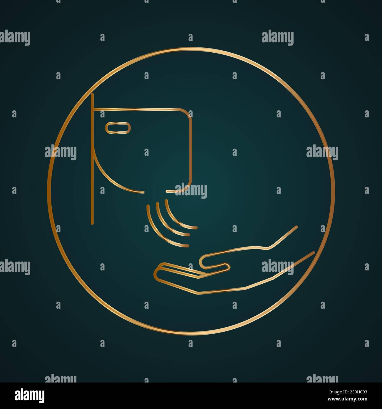 Touchless hand dryer Stock Vector Images - Alamy