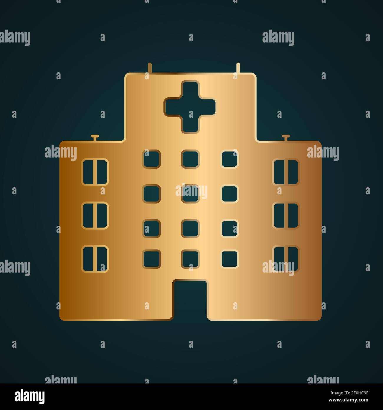 Gold hospital vector vectors hi-res stock photography and images - Alamy