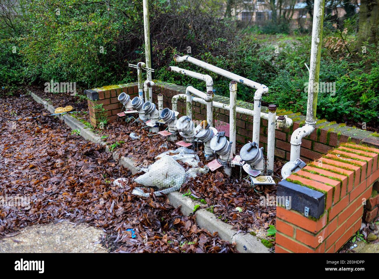Cambridge , Uk , England, 31-12-2020, Disussed petrol and diesel inlet ...
