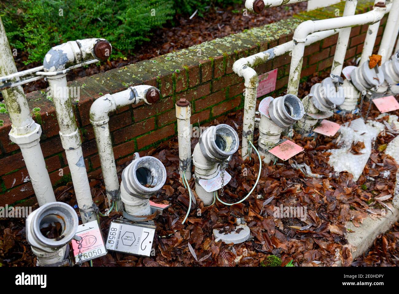 Cambridge , Uk , England, 31-12-2020, Disussed petrol and diesel inlet ...