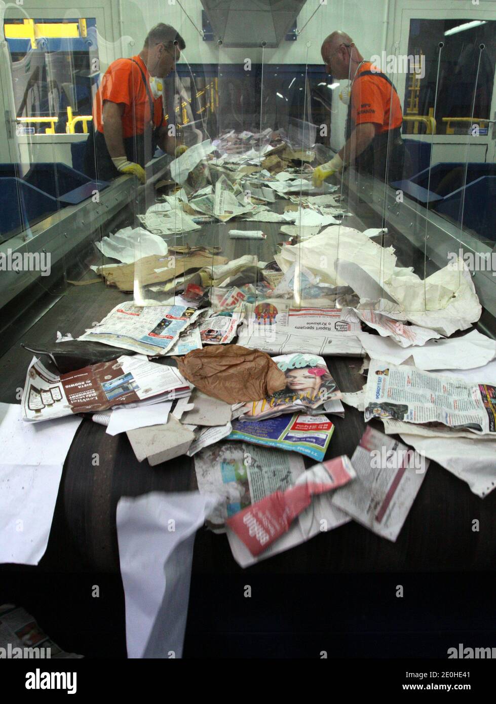 Conveyor for sorting garbage hi-res stock photography and images - Alamy