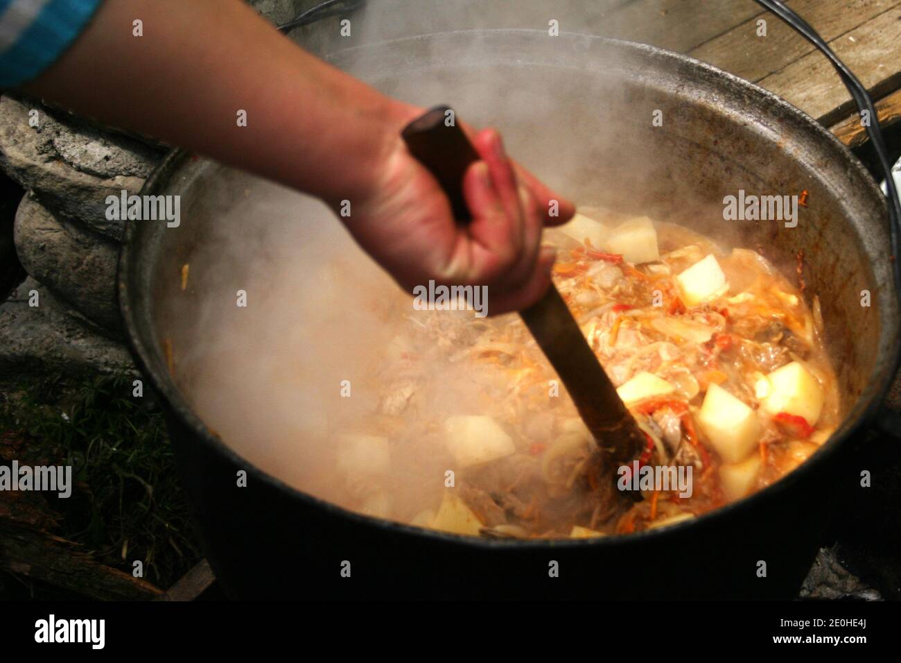 Traditional copper cauldron hi-res stock photography and images - Alamy