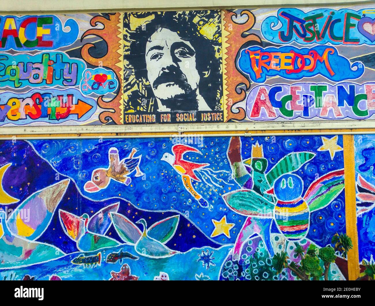 San francisco mission district murals hi-res stock photography and ...