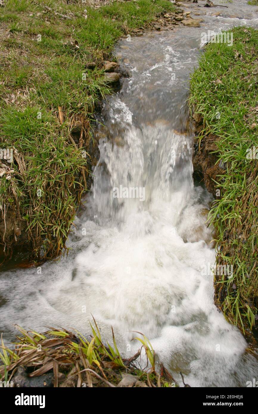 Water flowing down a mountain hi-res stock photography and images - Alamy