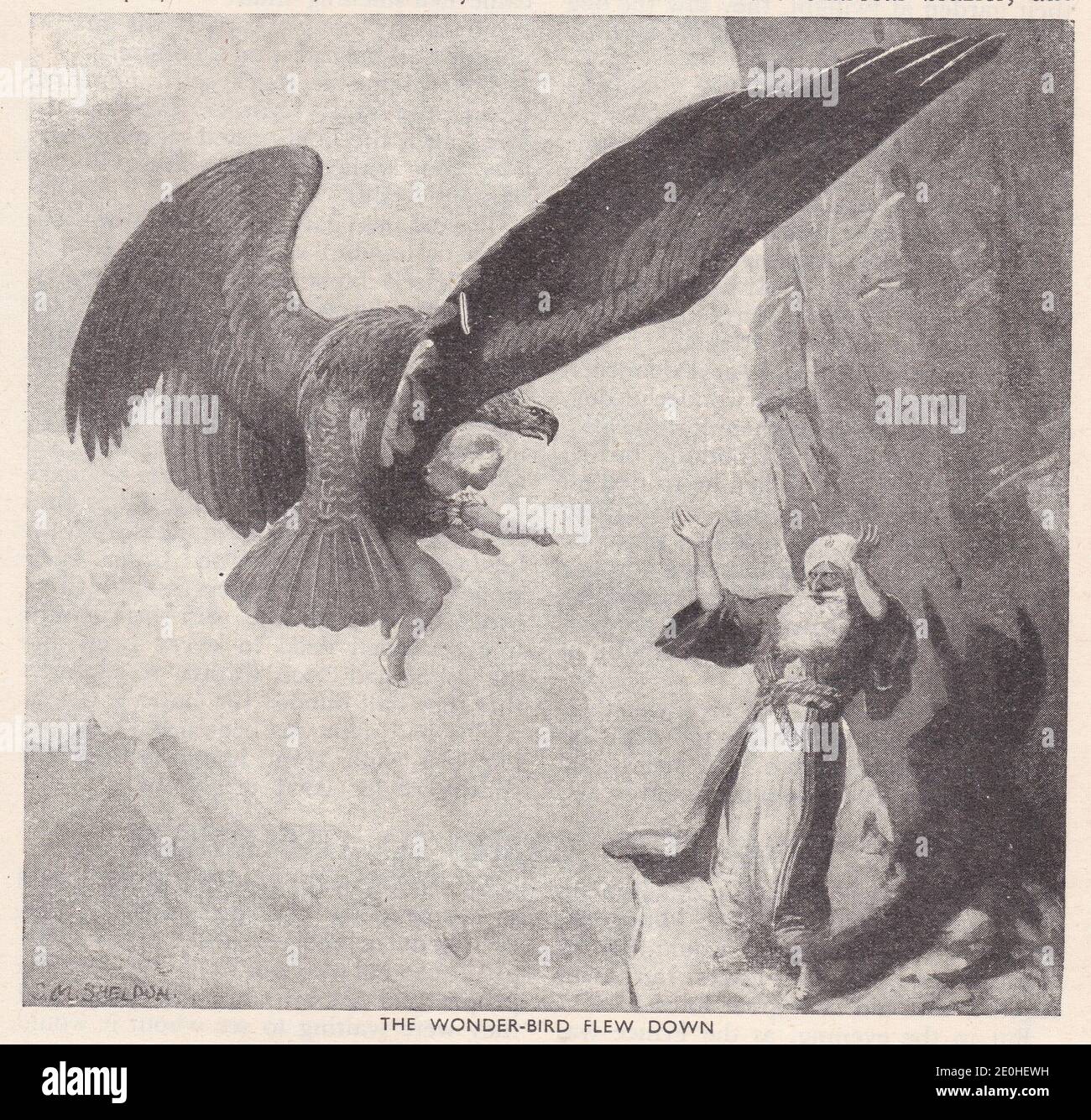 The Coming of Rustem - The Wonder-Bird Flew Down Stock Photo - Alamy