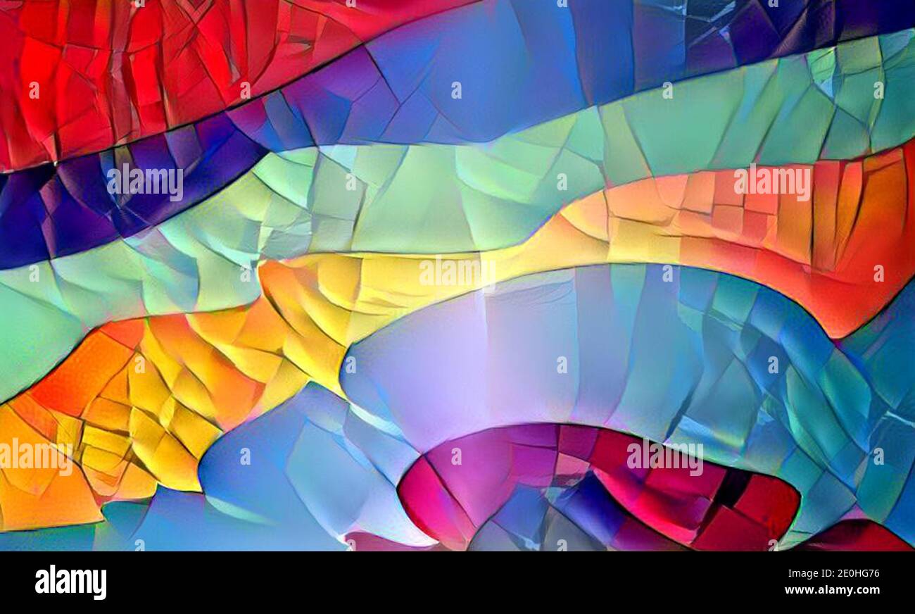 Abstract futuristic background with a watercolor texture. Modern art ...