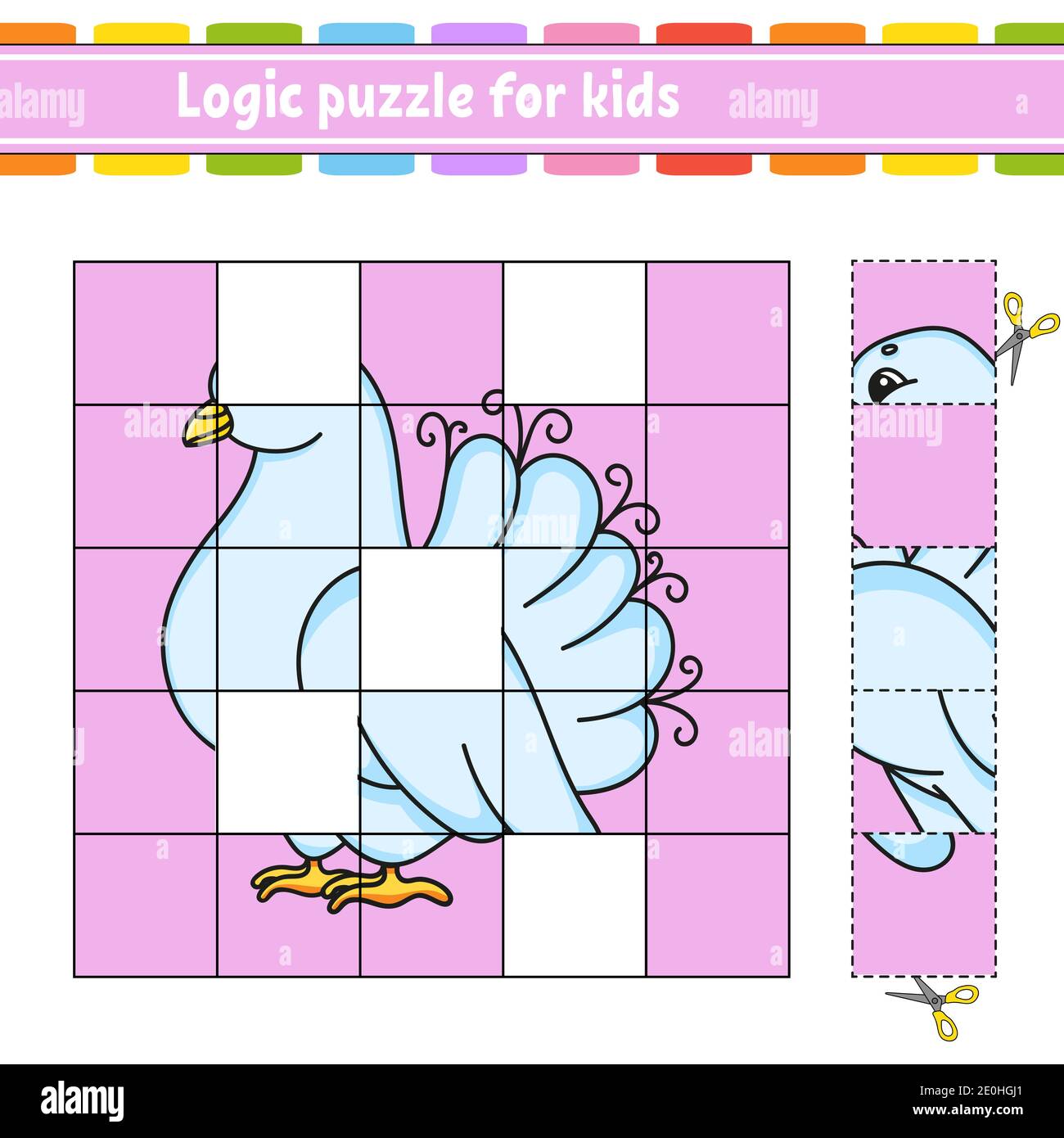 Logic puzzle for kids. Education developing worksheet. Learning game ...
