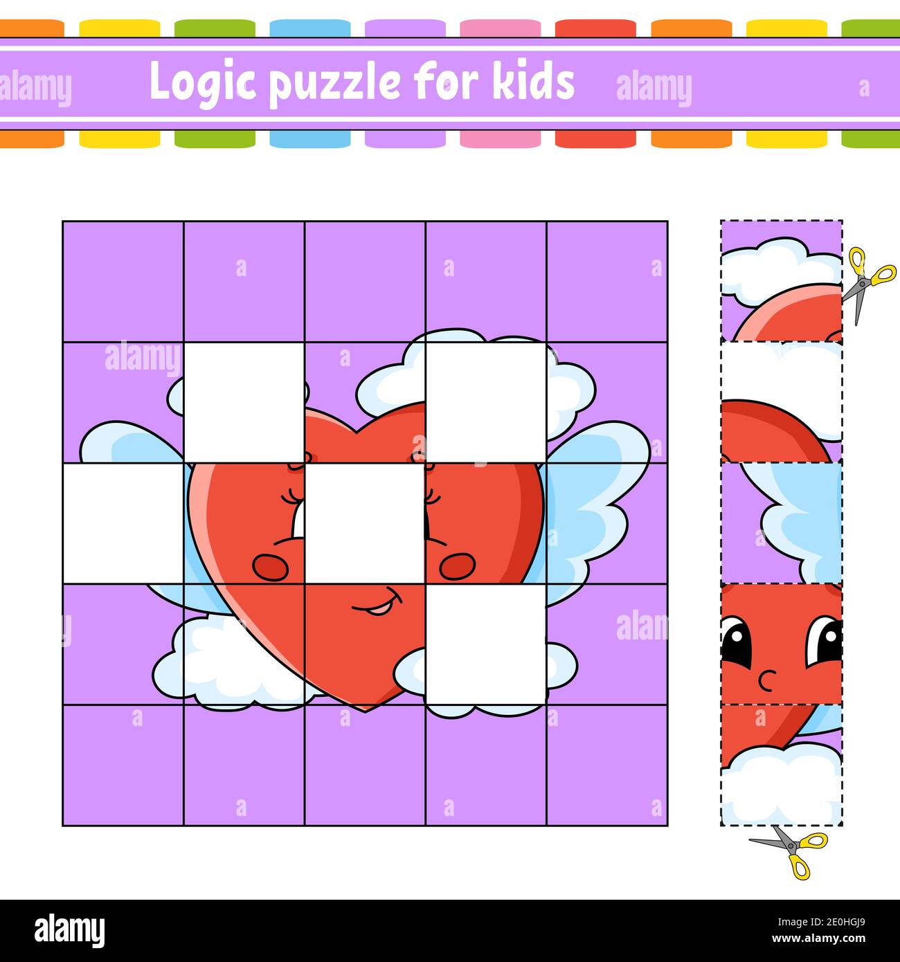 Logic puzzle for kids. Education developing worksheet. Learning game ...