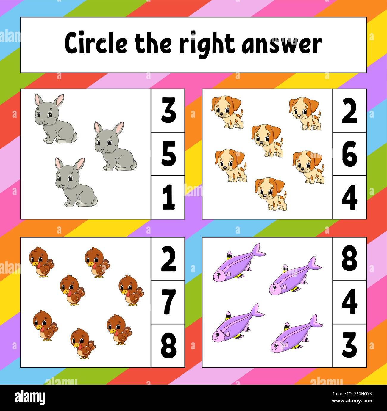 Circle the right answer. Education developing worksheet. Activity page ...