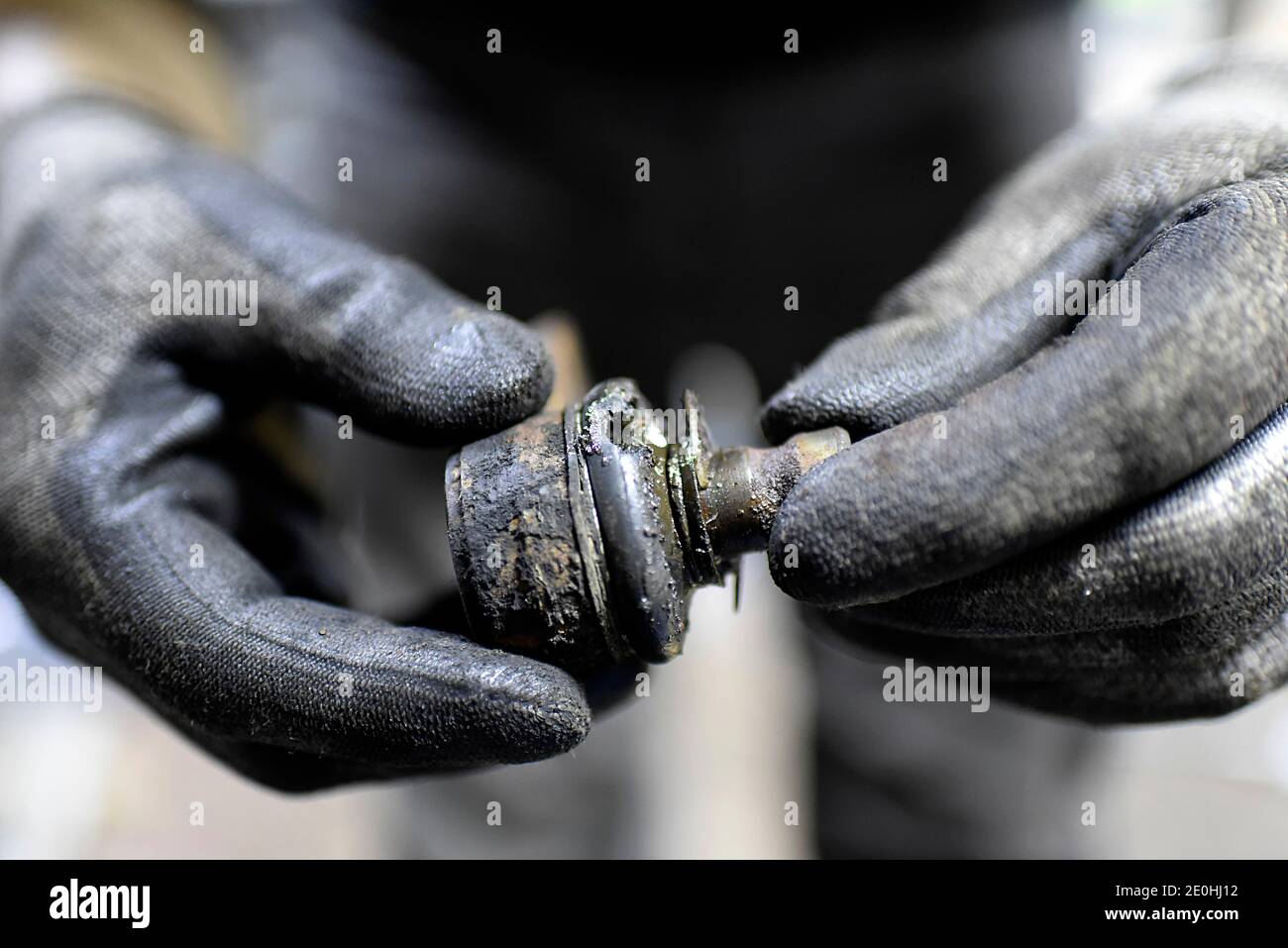 Car mechanic using torque wrench hi-res stock photography and images ...