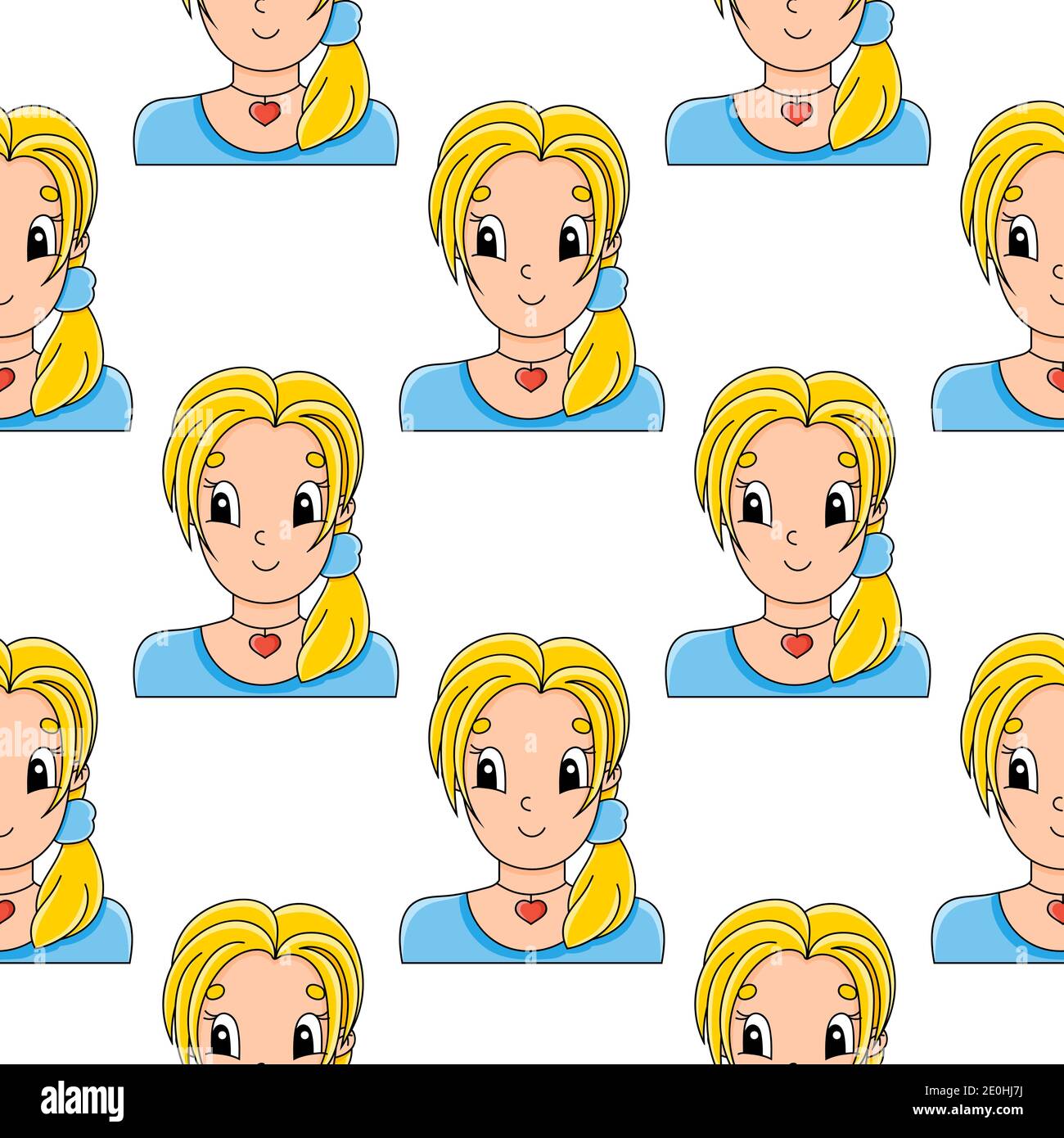 Color seamless pattern. Cartoon style. Bright design. For walpaper ...