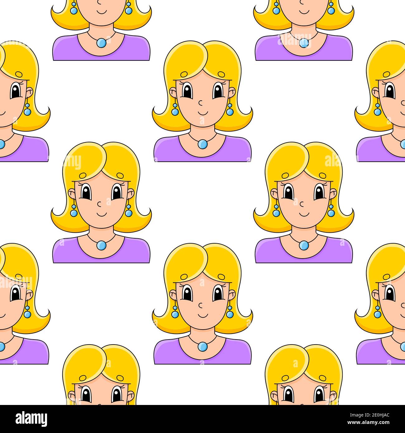 Color seamless pattern. Cartoon style. Bright design. For walpaper ...