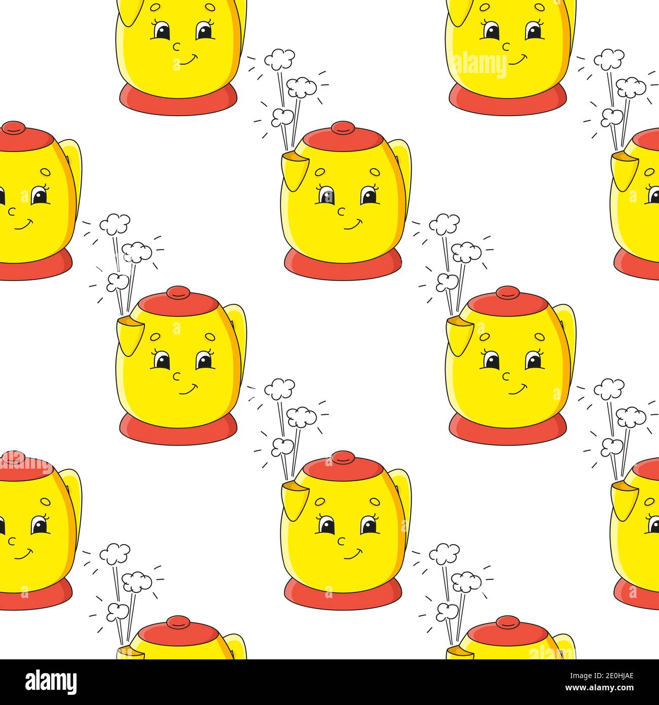 Color seamless pattern. Cartoon style. Bright design. For walpaper ...