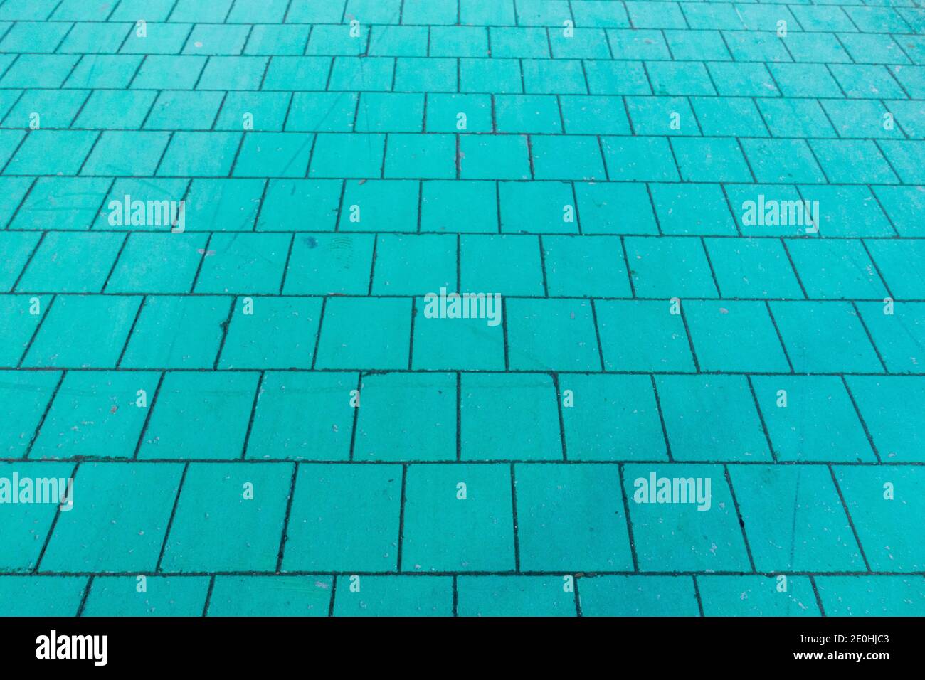 Perspective View Monotone blue Brick Stone Pavement on The Ground for ...