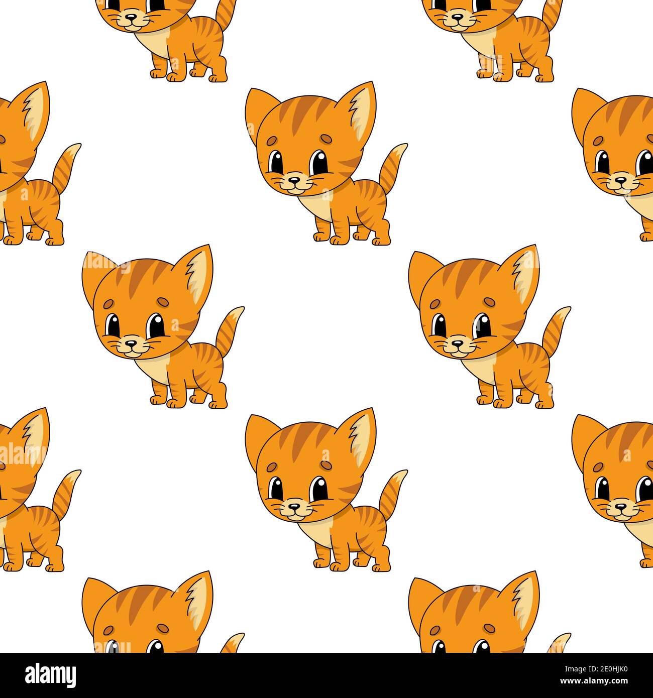 Color seamless pattern. Cartoon style. Bright design. For walpaper ...