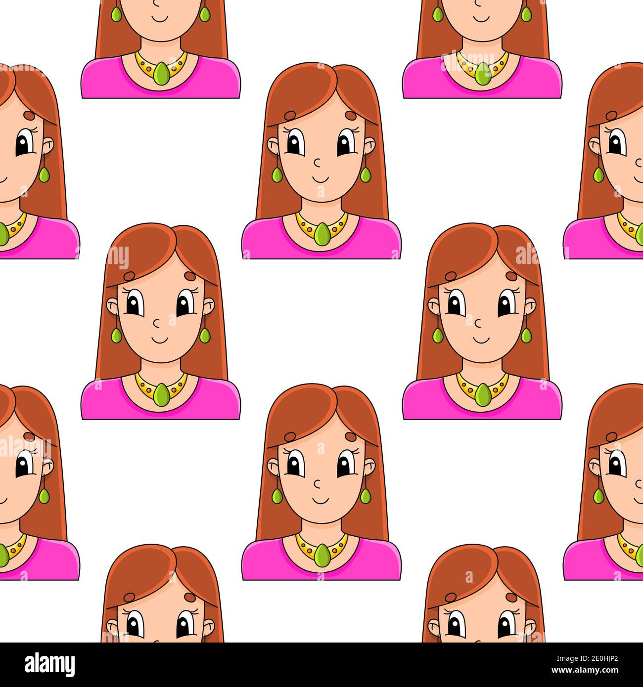 Color seamless pattern. Cartoon style. Bright design. For walpaper ...