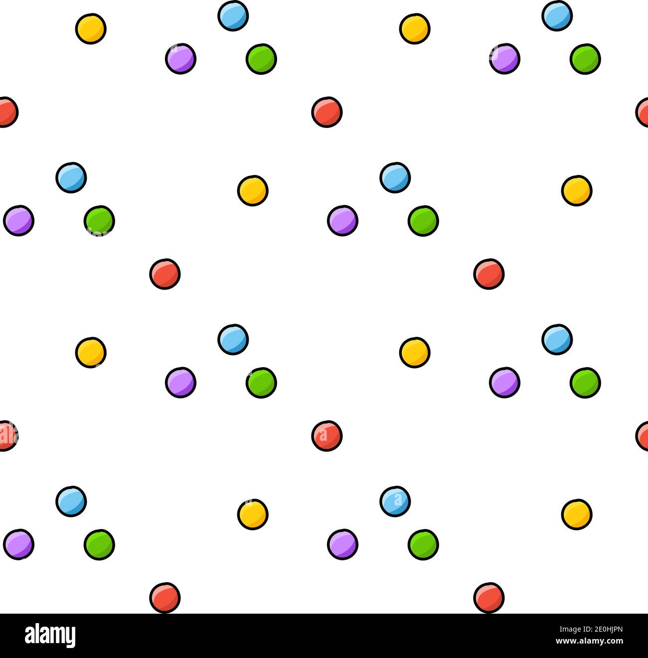 Color seamless pattern. Cartoon style. Bright design. For walpaper ...