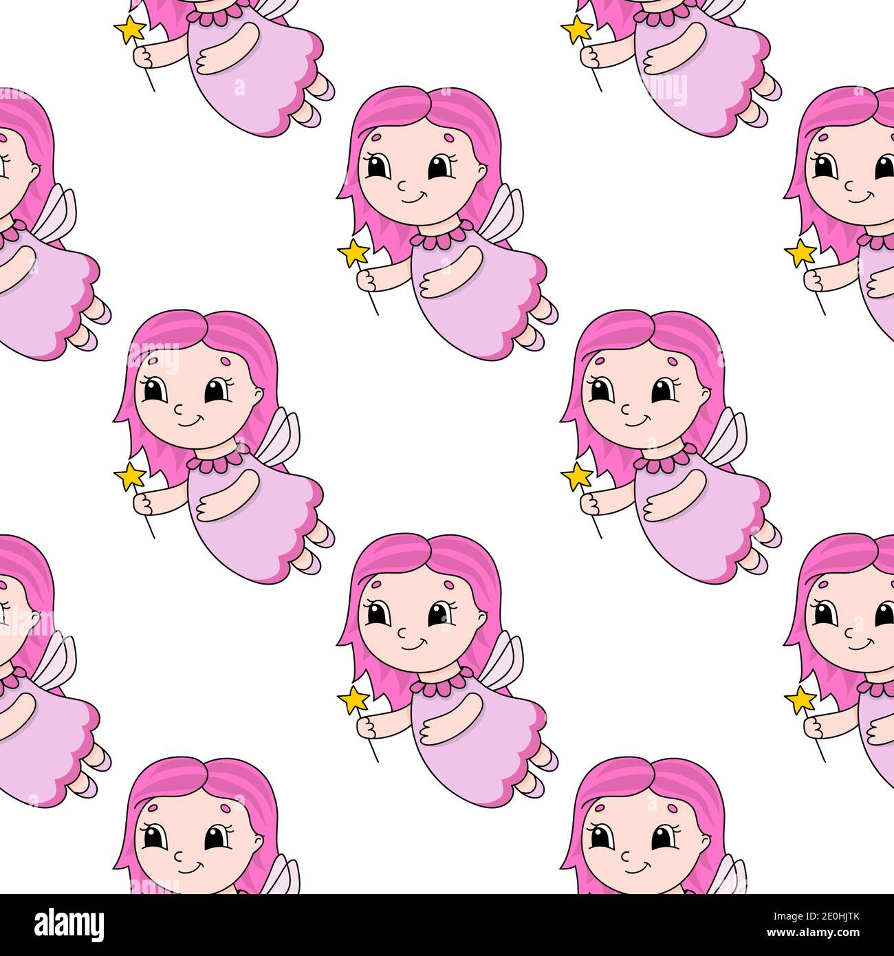 Color seamless pattern. Cartoon style. Bright design. For walpaper ...