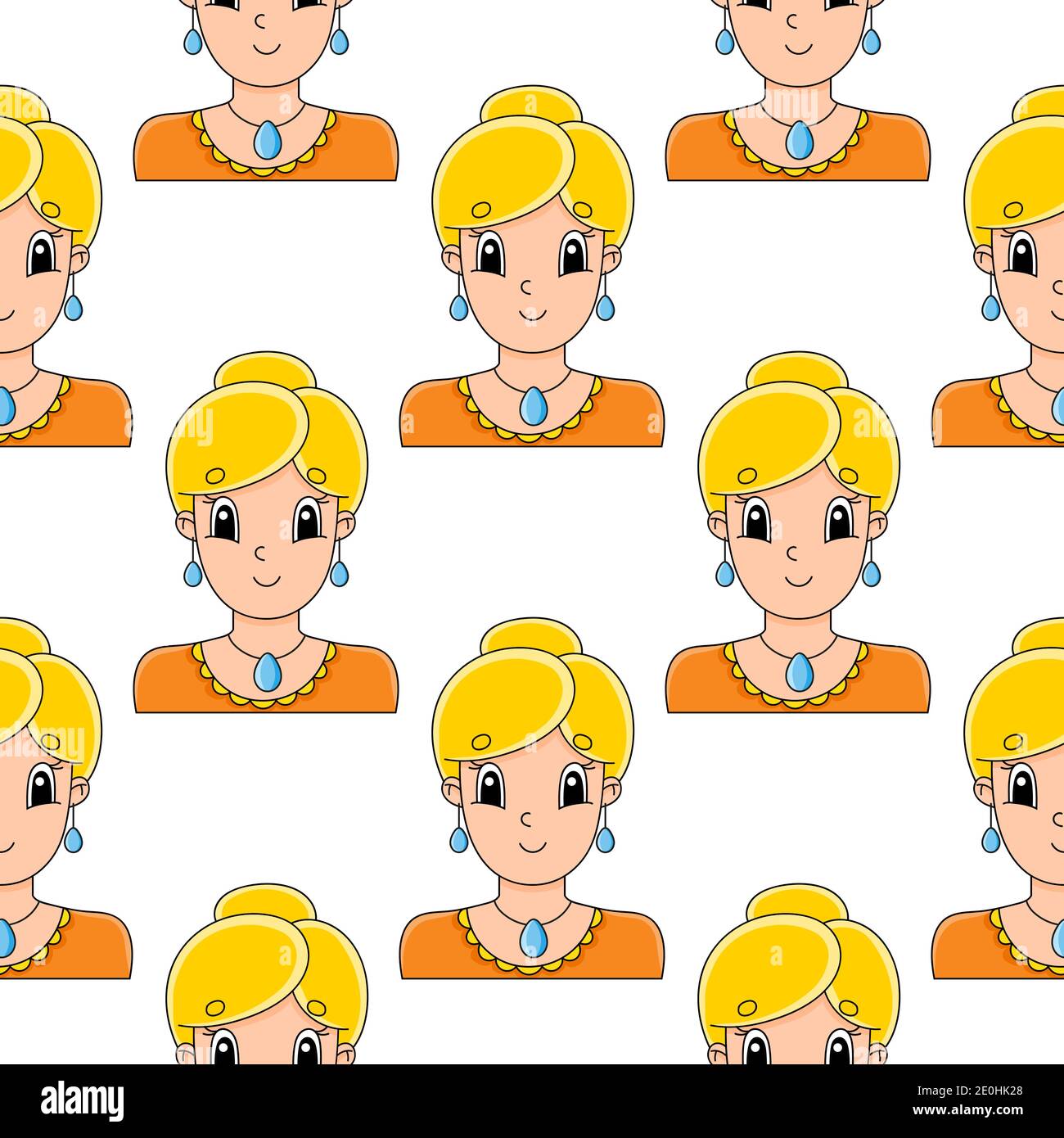 Color seamless pattern. Cartoon style. Bright design. For walpaper ...