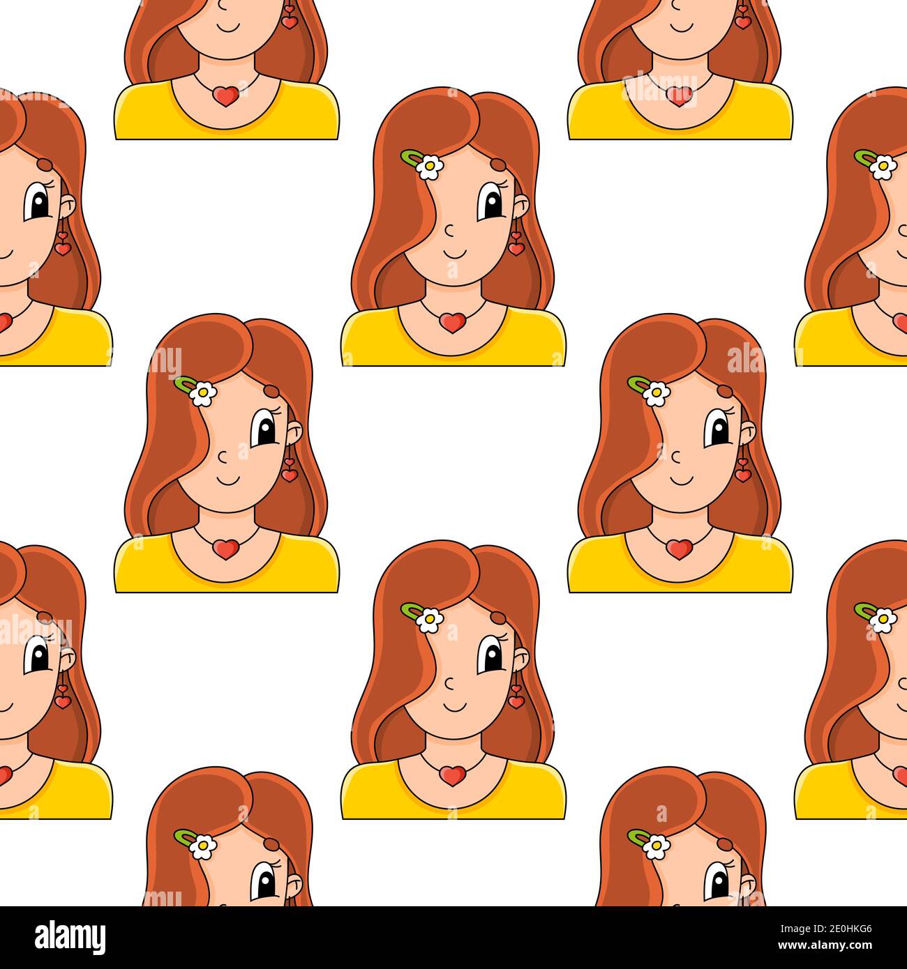 Color Seamless Pattern Cartoon Style Bright Design For Walpaper