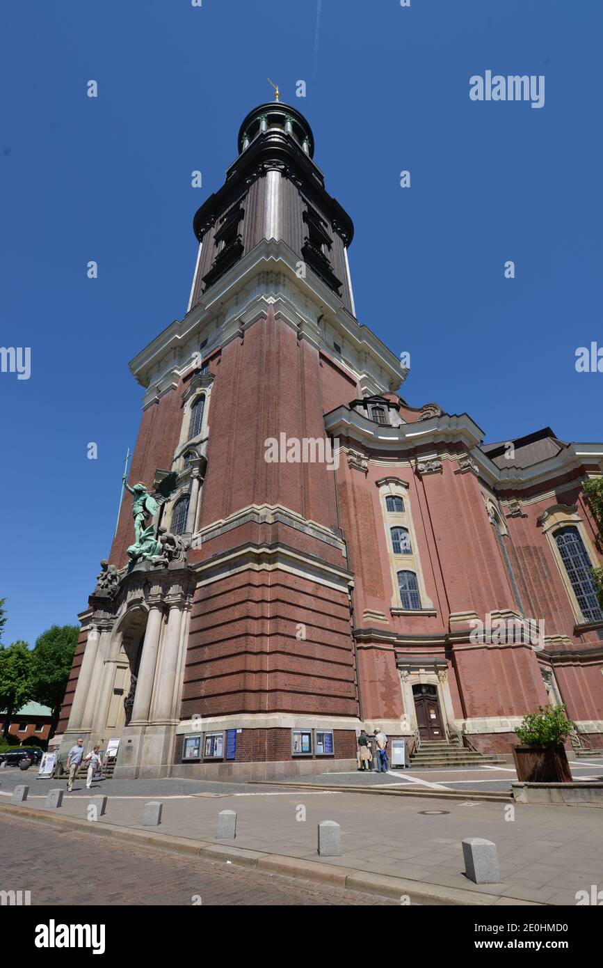 Hauptkirche Sankt Michaelis, Englische Planke, Hamburg, Deutschland ...