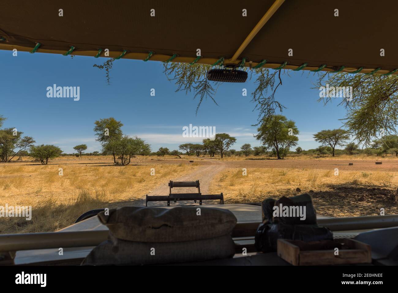 game drive on a guest farm in Namibia Stock Photo - Alamy