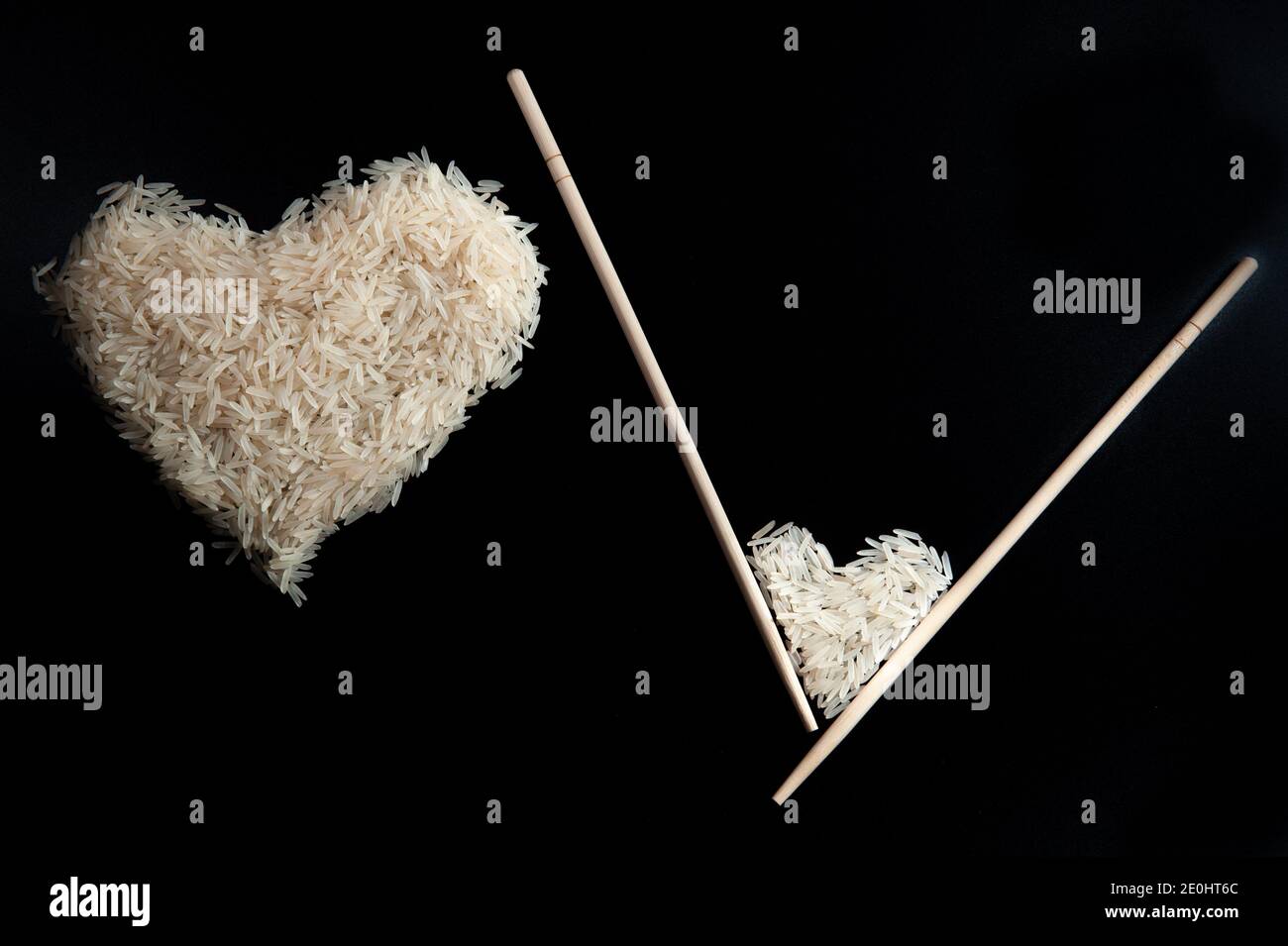 Basmati rice and japanese medium grain rice hi-res stock photography ...