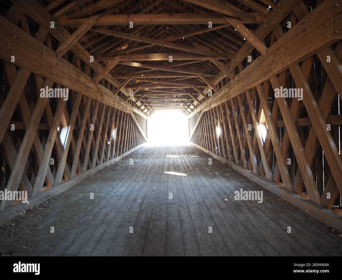 Inside of covered bridge hi-res stock photography and images - Alamy