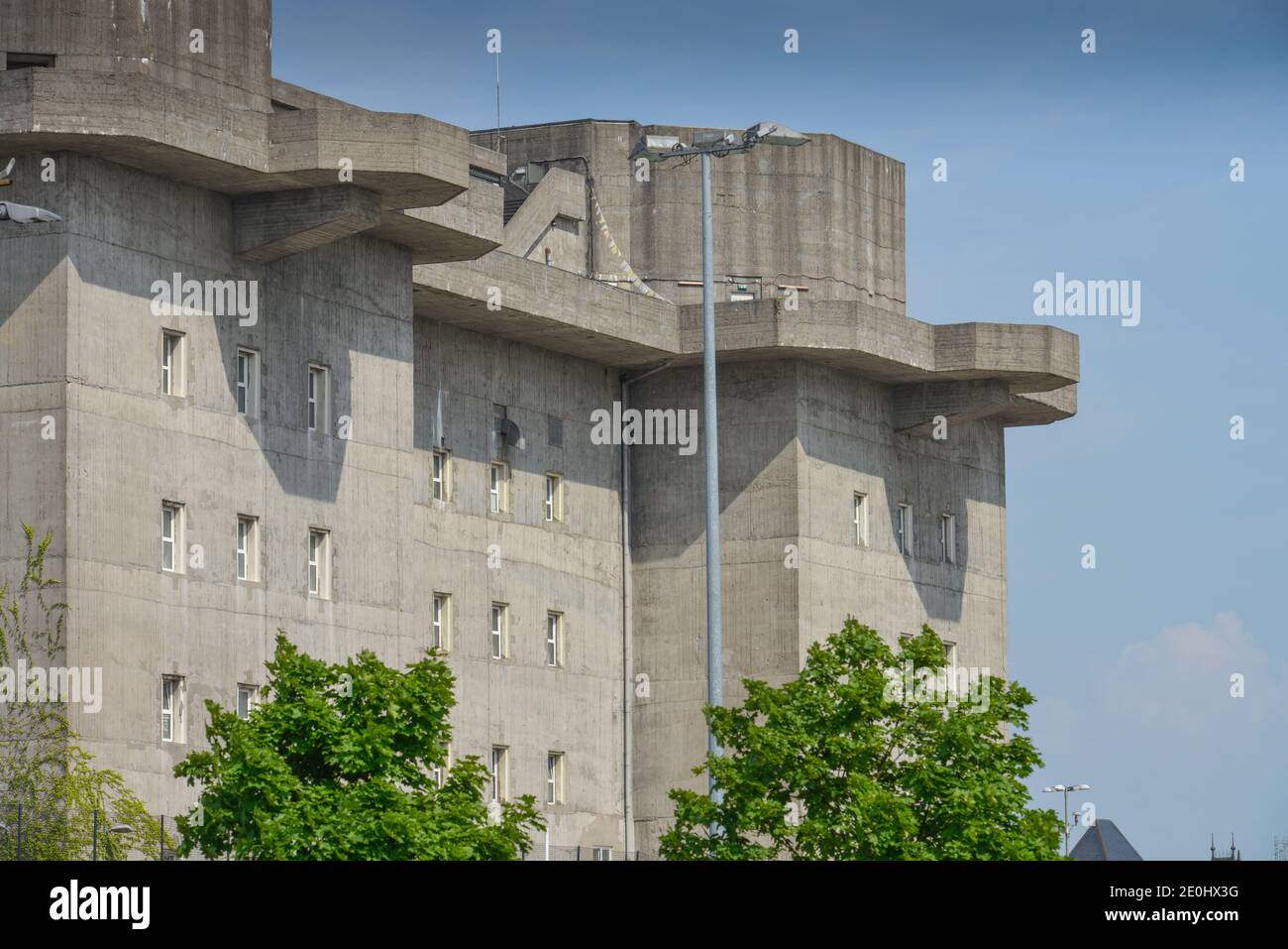 Flakturm IV, Heiligengeistfeld, St. Pauli, Hamburg, Deutschland Stock ...