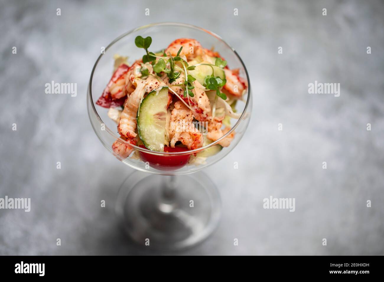 Seafood cocktail glass hi-res stock photography and images - Alamy