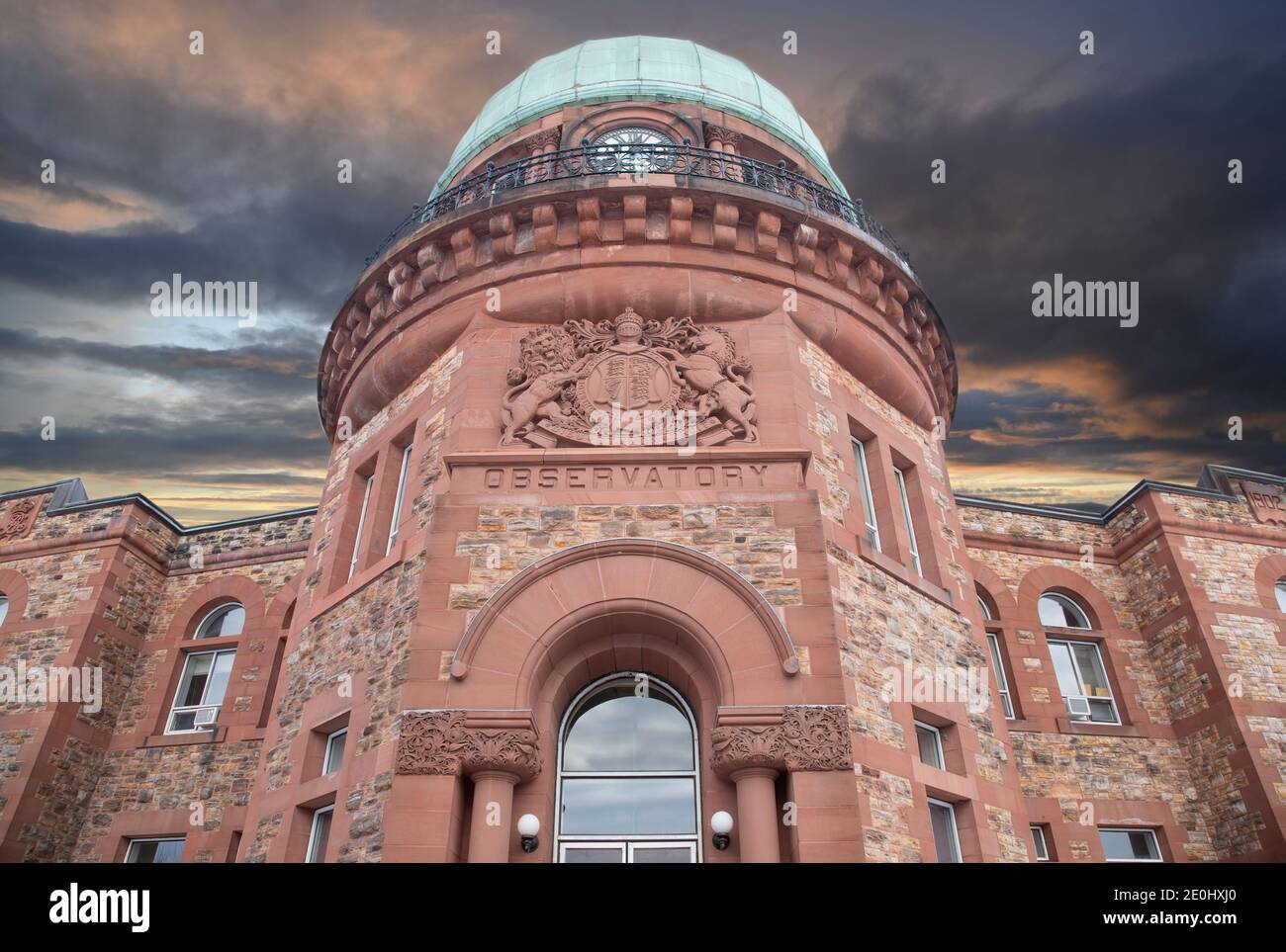 Ottawa Dominion Observatory a cultural heritage site on a winter day ...