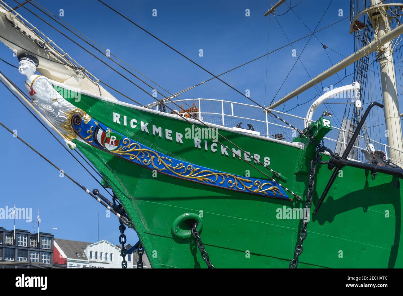 Museumsschiff Rickmer Rickmers, Landungsbruecken, Hamburg, Deutschland ...