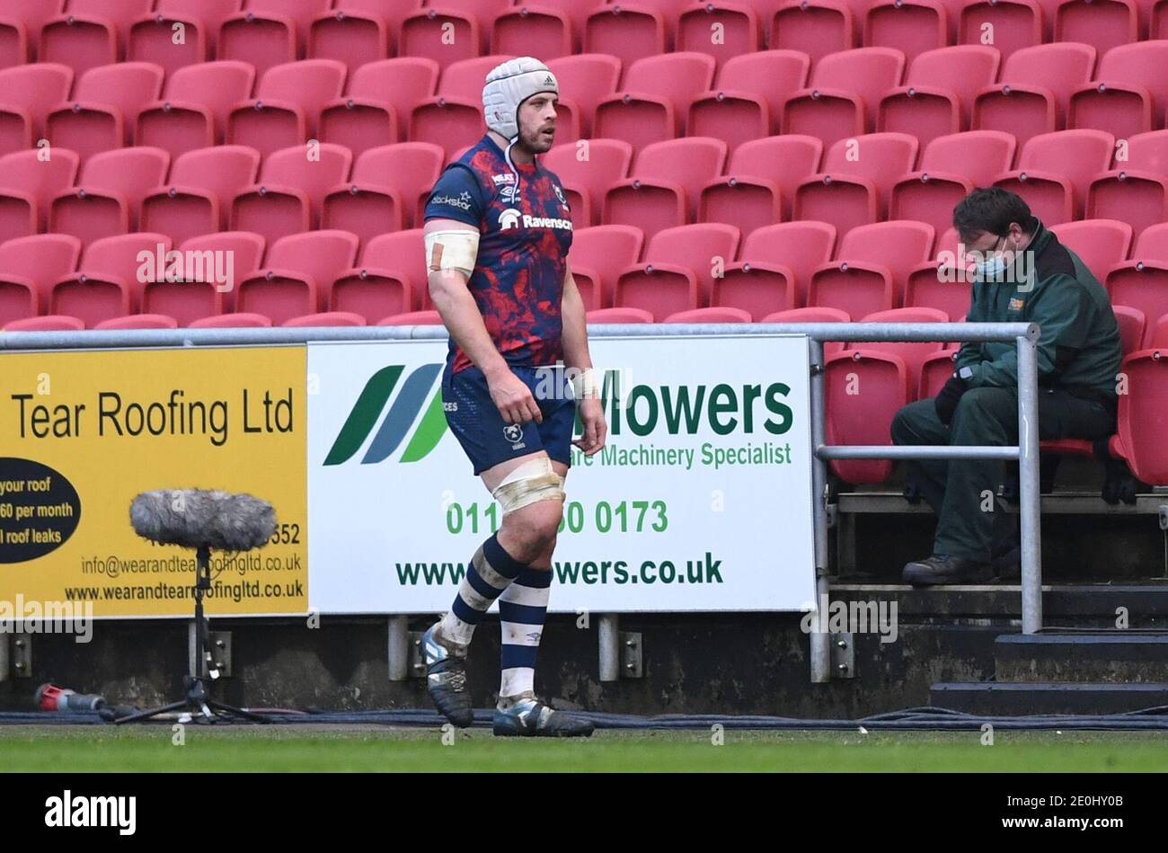 Ashton Gate Stadium, Bristol, UK. 1st Jan, 2021. Premiership Rugby ...