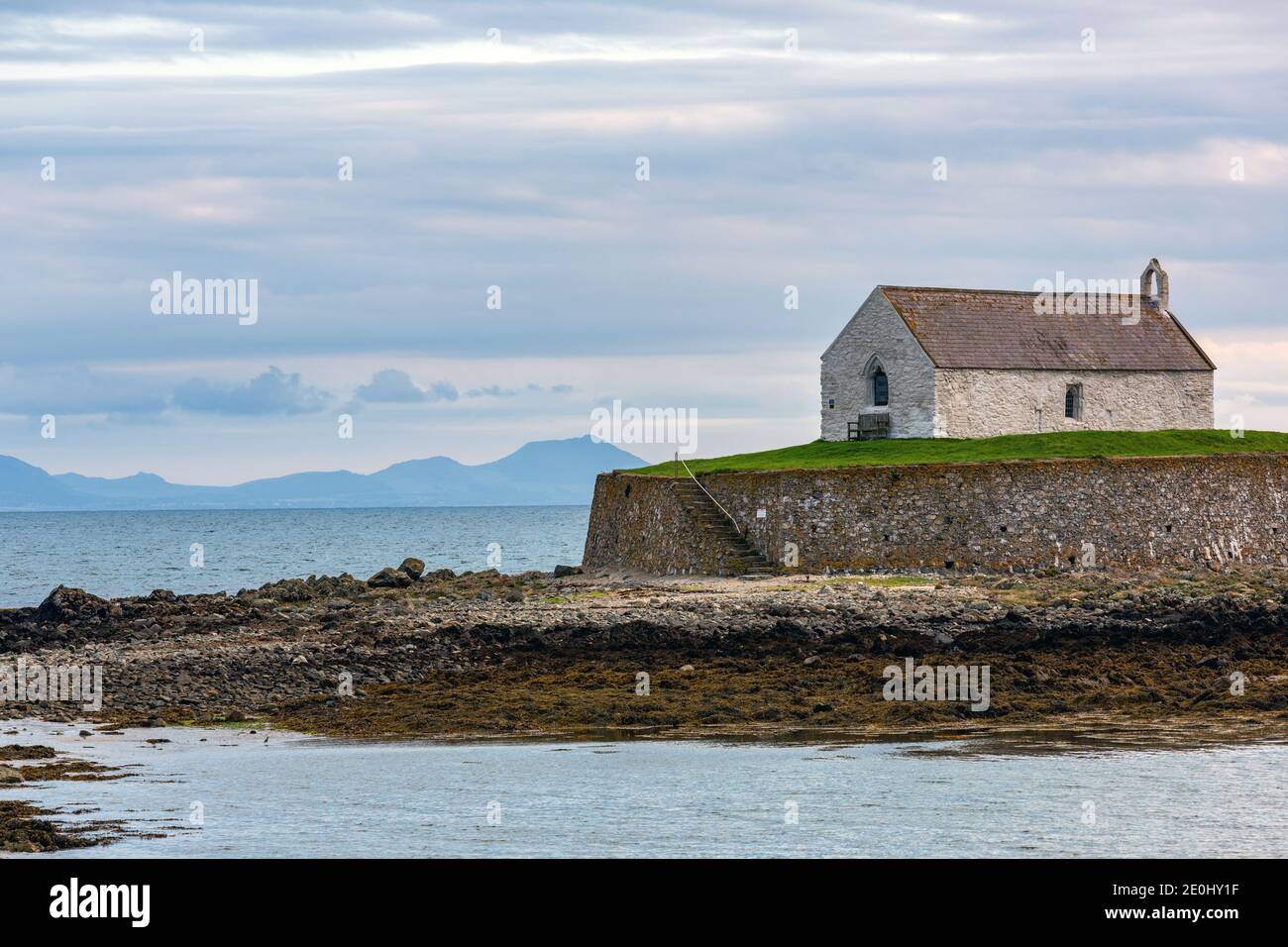 St cwyfans church Anglesey Stock Photo - Alamy