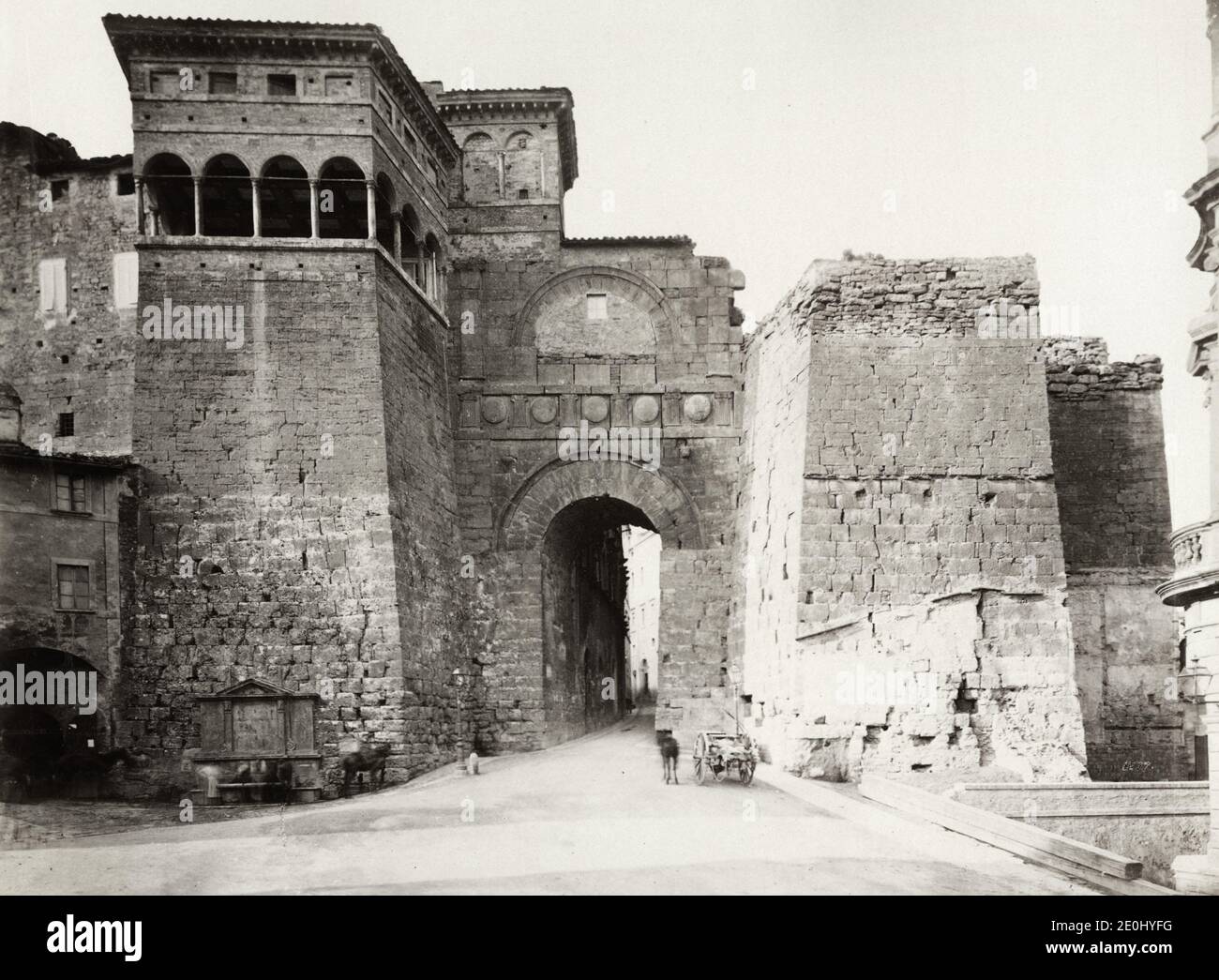 Perugia etruscan arch ancient monument hi-res stock photography and ...