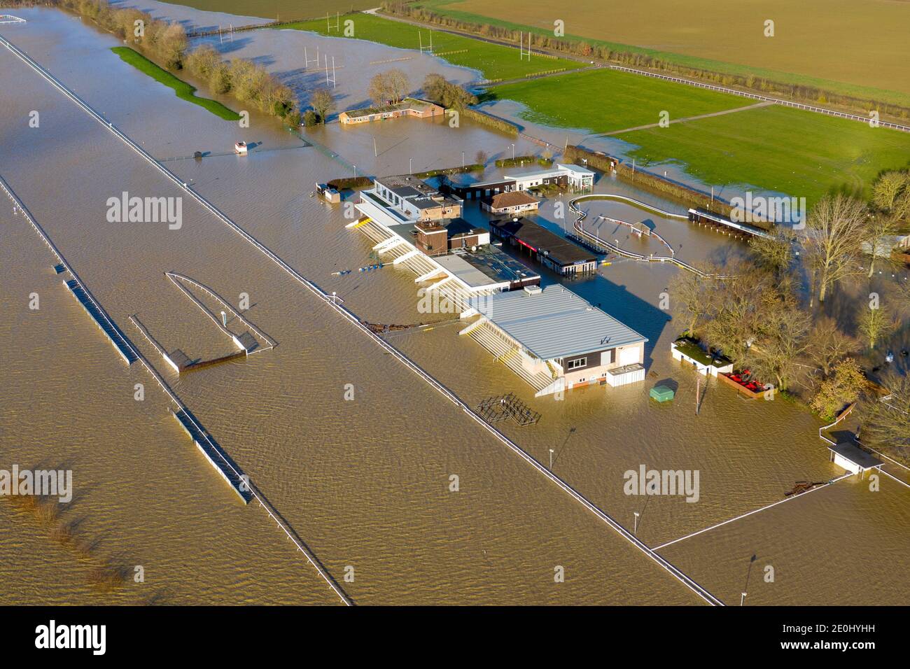 Flooding huntingdon racecourse hi-res stock photography and images - Alamy