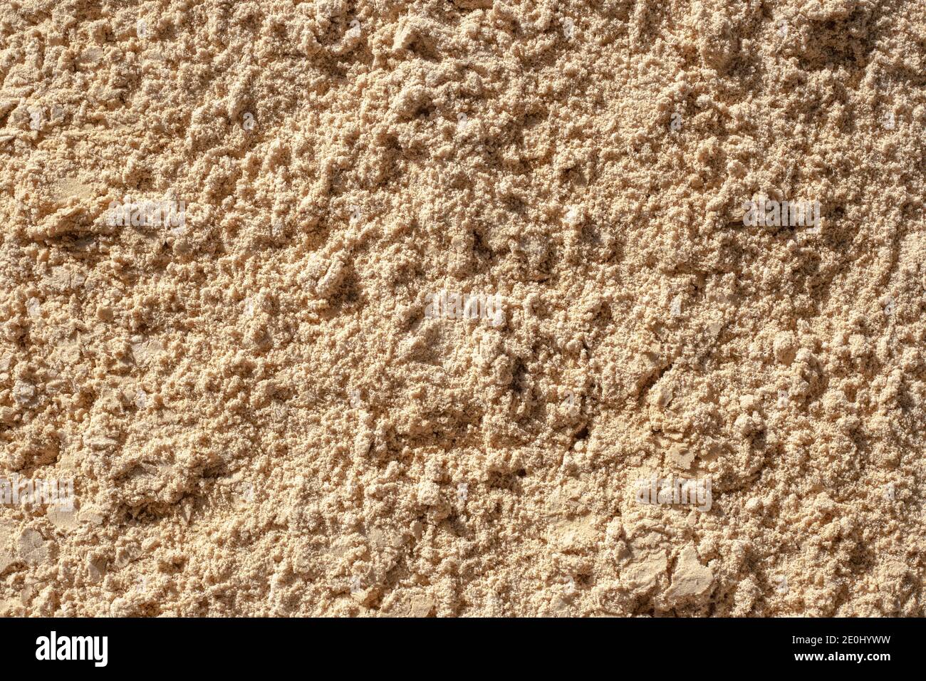 Background, texture of loose brown river sand. Material for diluting ...