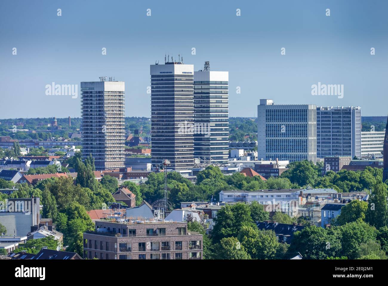 Mundsburg-Tuerme, Hamburg, Deutschland Stock Photo - Alamy