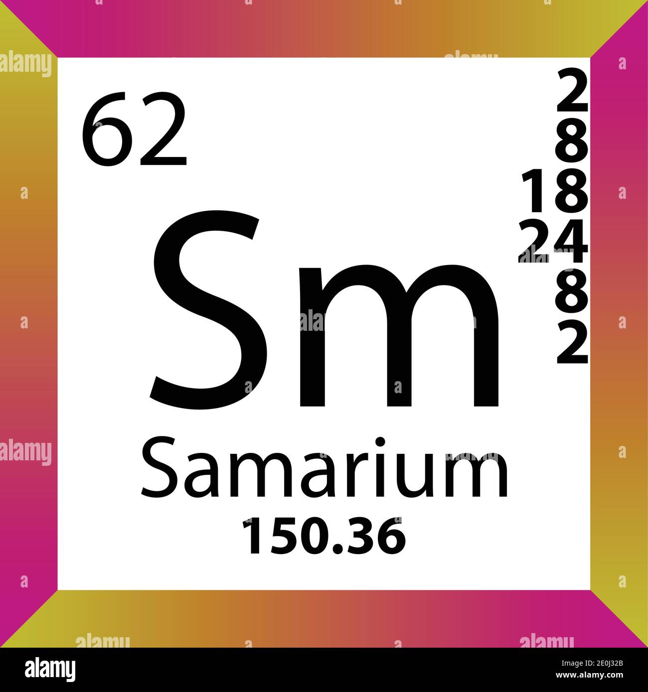 Chemical symbol sm Stock Vector Images - Alamy