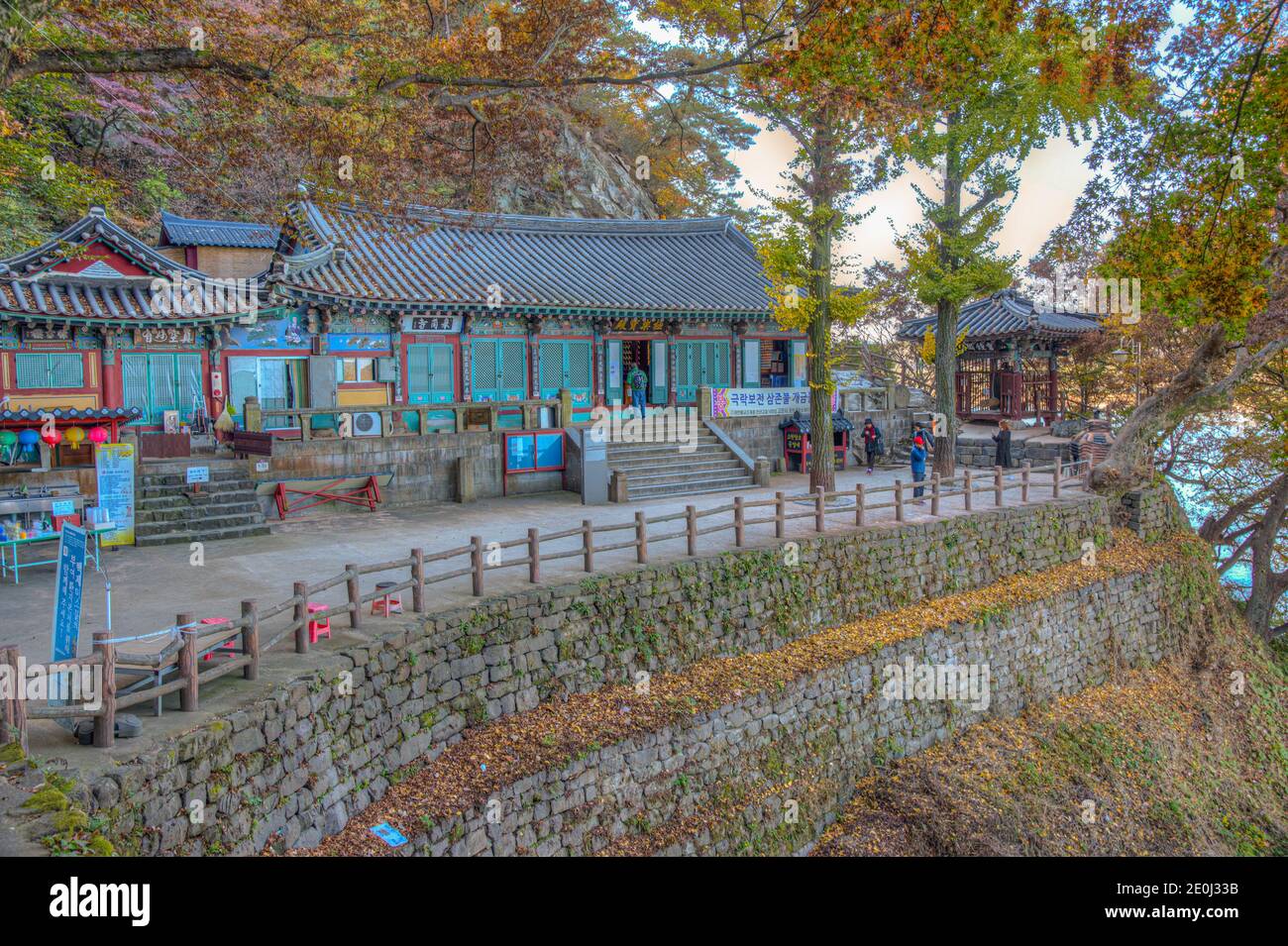 BUYEO, KOREA, NOVEMBER 8, 2019: Goransa shrine at Buyeo, Republic of ...