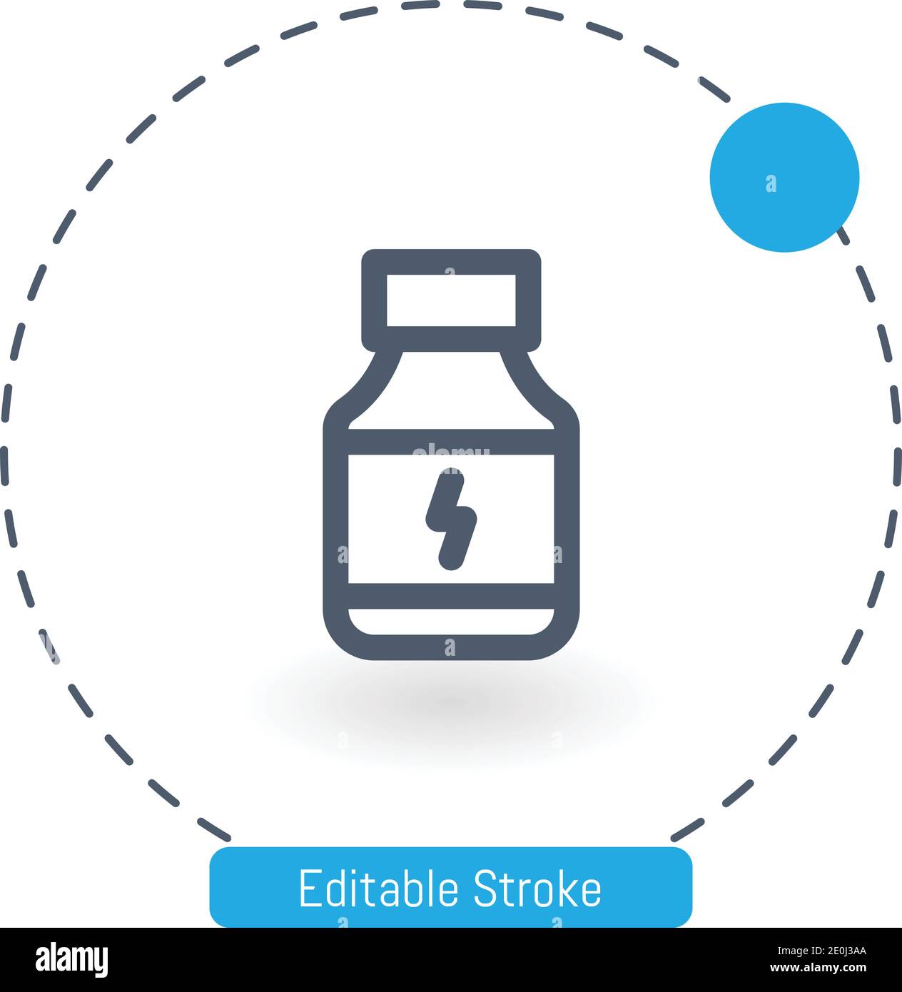 protein powder vector icon editable stroke outline icons for web and ...