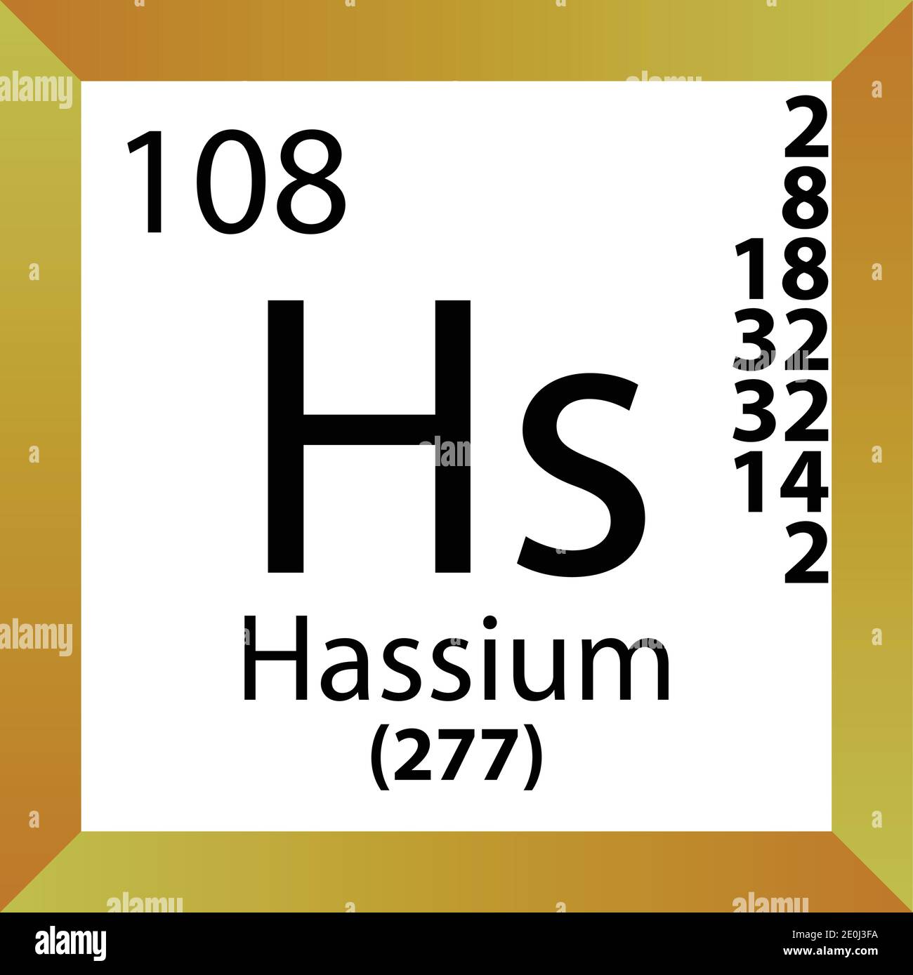 Mt Meitnerium Chemical Element Periodic Table. Single vector ...