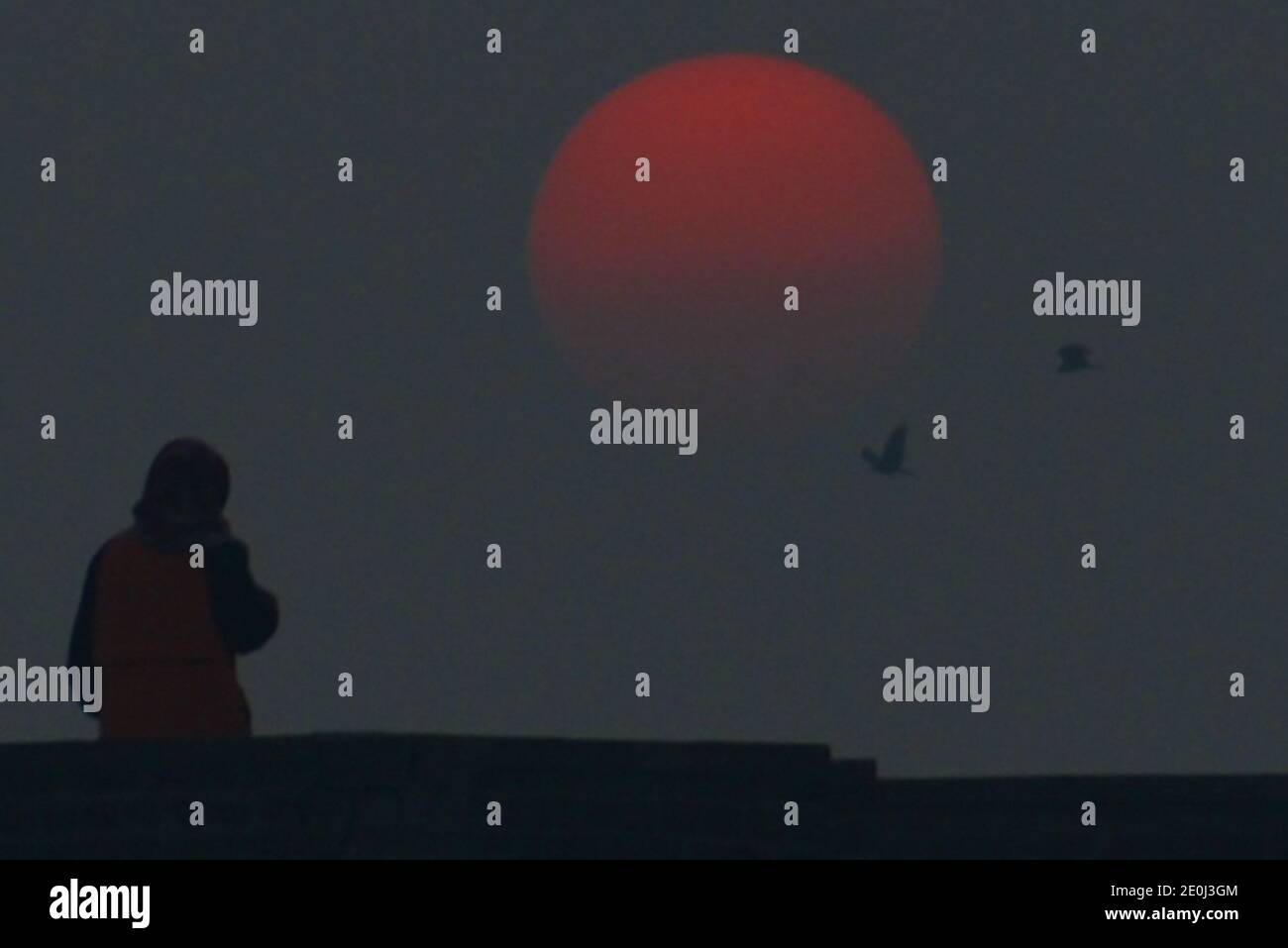 An attractive stunning eye catching view of the first Sun Rise of Year ...